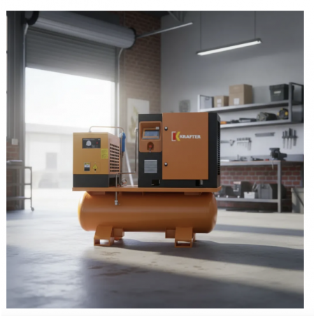 Compresor Tornillo 10hp 380v 400lts 1.100l/min